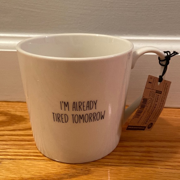 Sips Drinkware | Kitchen | Nwt Sips Im Already Tired Tomorrow Mug ...